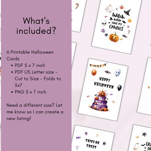 Printable Halloween Cards Spooky, Scary and Funny Designs Perfect for ...