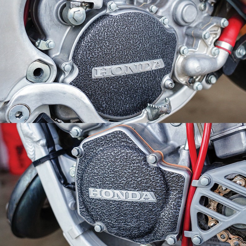 2001-2004 Honda CR125 Pryme Black Engine Cover Guard Pack Grip Tape CR ...