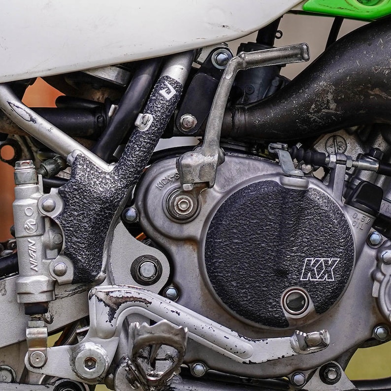 2000-2023 Kawasaki KX65 Pryme Engine Cover & Frame Guard Pack Grip Tape ...