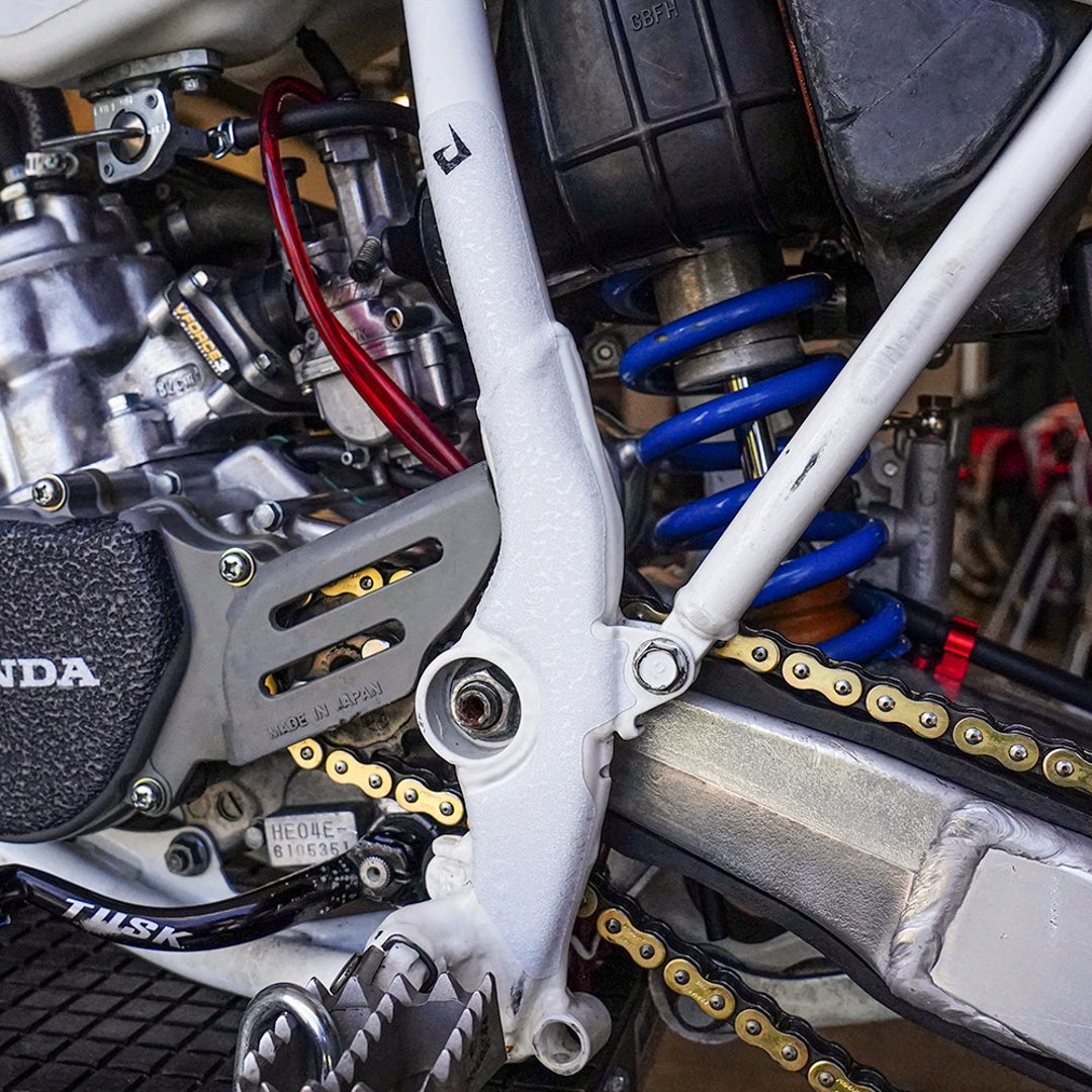 White Frame Guards 1996-2002 Honda CR80 Grip Tape Protectors CR 80 ...