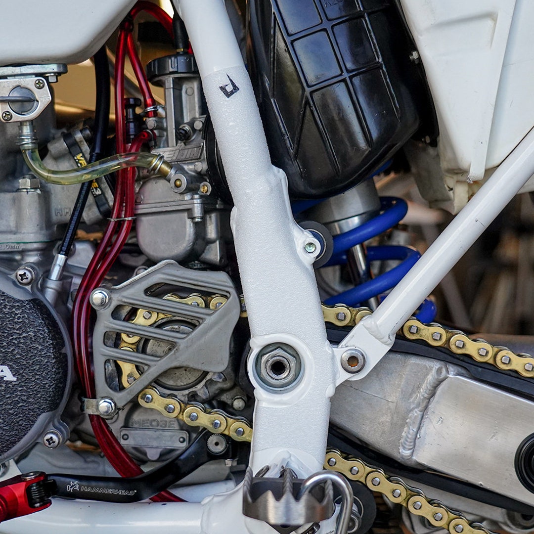 1993-1994 Honda CR125 White Frame Guards Grip Tape Protectors CR 125 ...