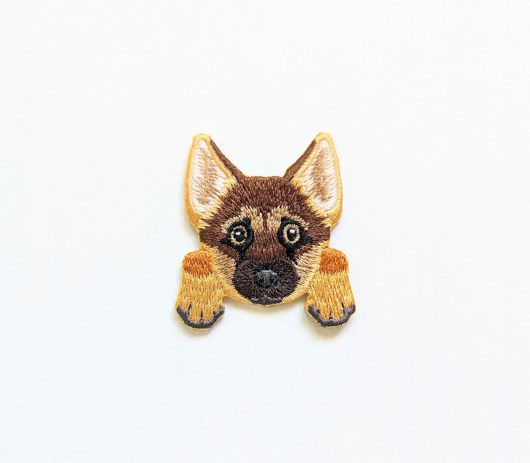 German Shepherd Dog Patch: Embroidered Puppy Badge Iron-on/ Sew-on ...