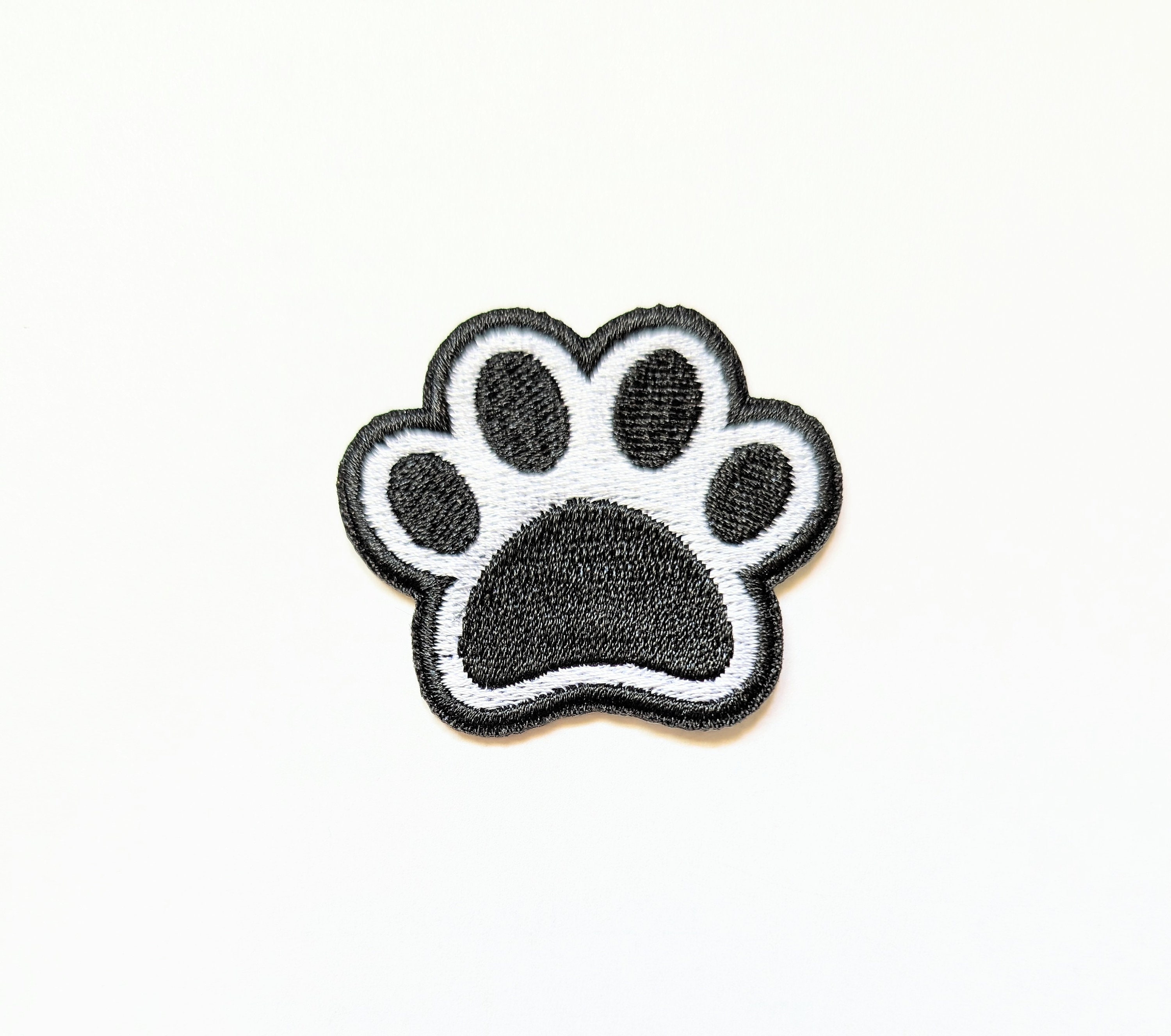 Pawprint Pal Patch: Cute Dog Paw Embroidered Patch / Badge - Iron-on ...