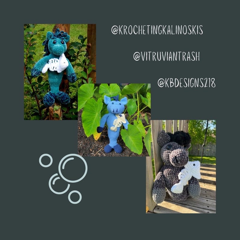 Kip the Kelpie & Seamus the Fish - Kelpie Crochet Pattern PDF ONLY ...