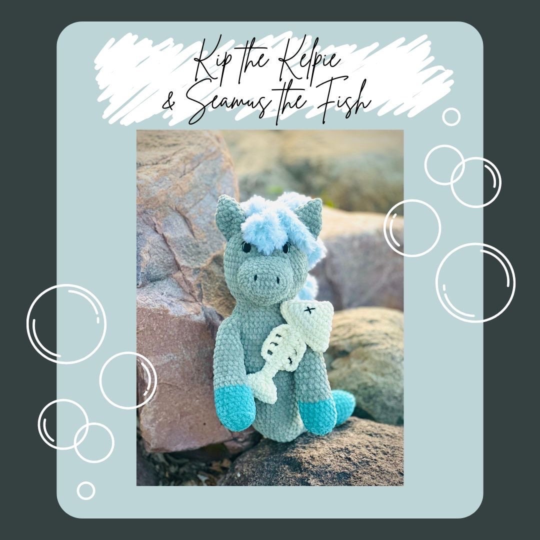 Kip the Kelpie & Seamus the Fish - Kelpie Crochet Pattern PDF ONLY ...