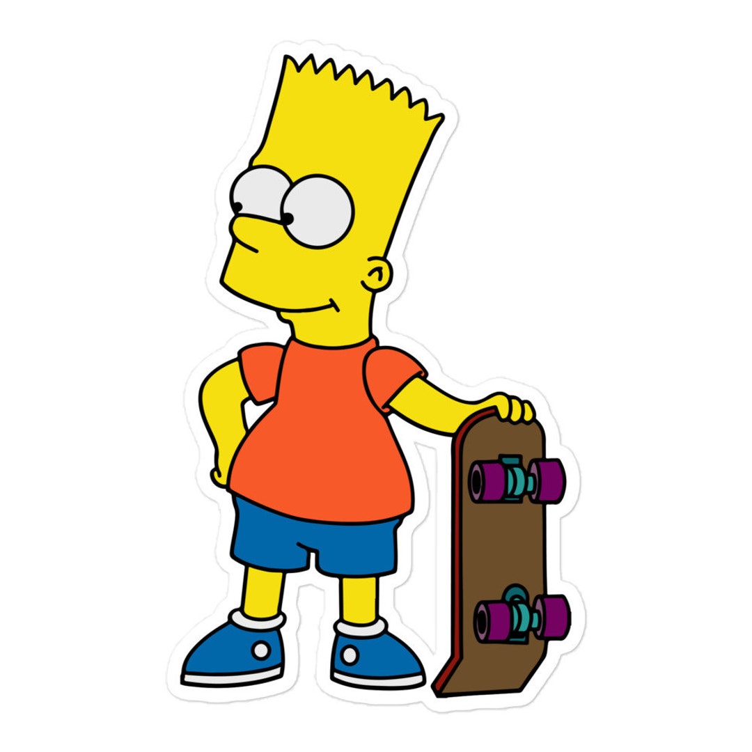 Bart Simpson From the Simpsons Show Sticker - Etsy