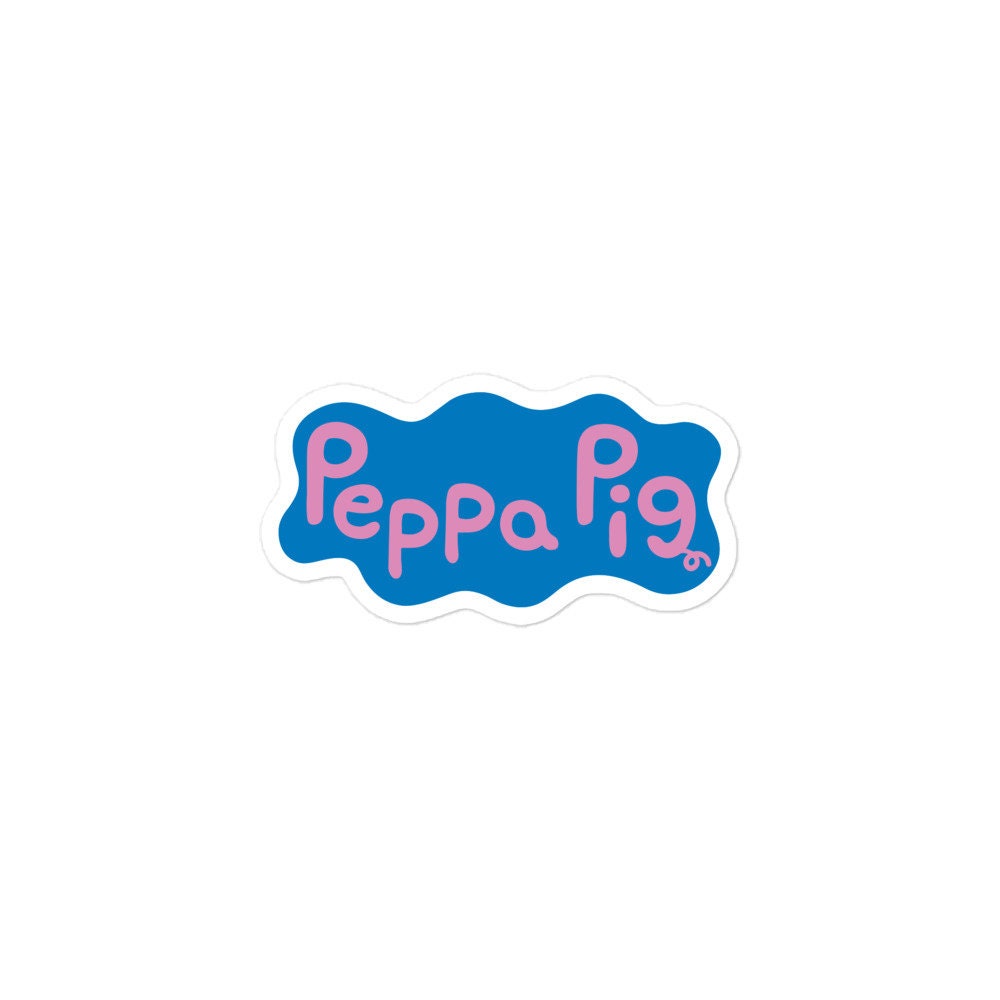 Peppa Pig Symbol From Peppa Pig Show Sticker - Etsy UK