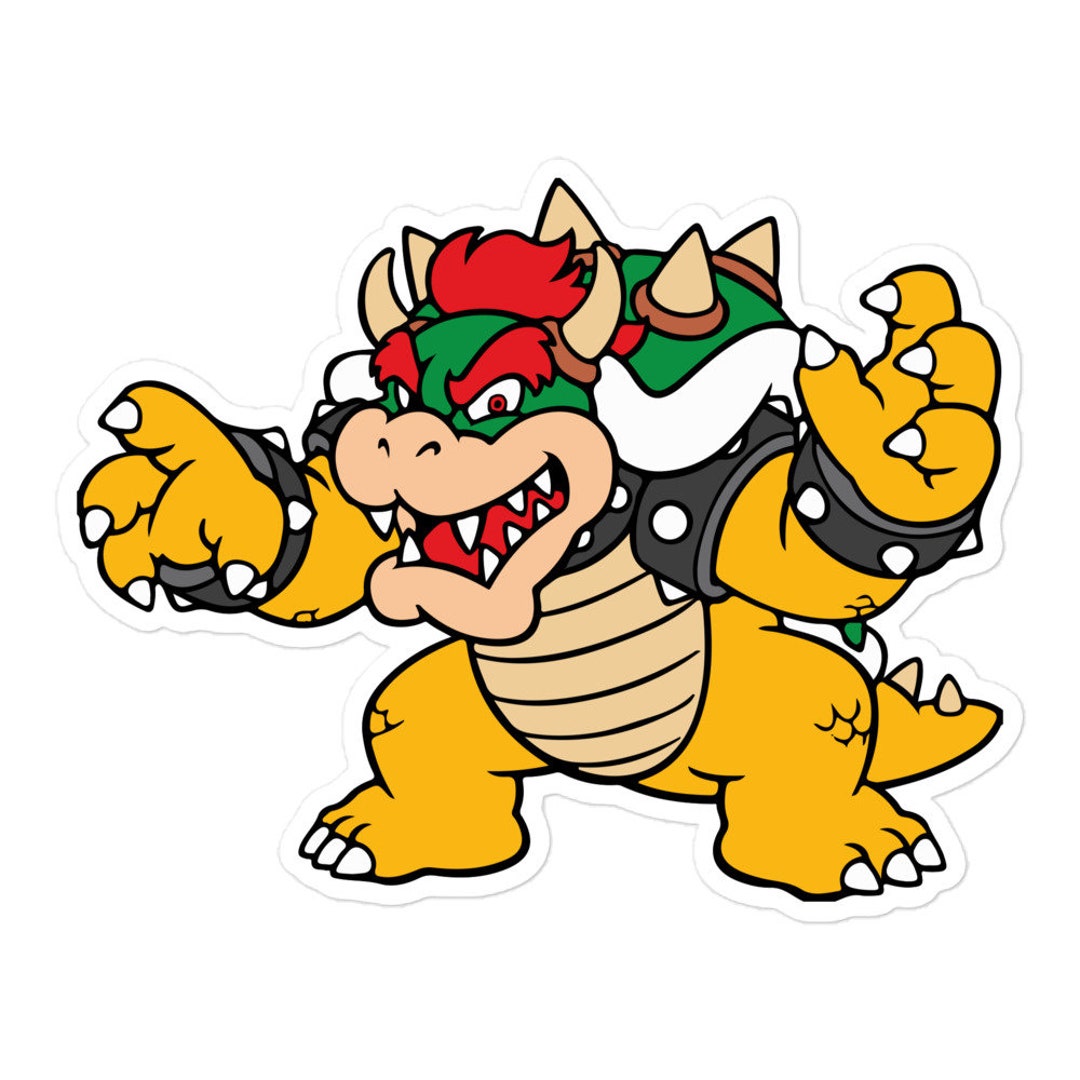Bowser From Super Mario Sticker - Etsy UK
