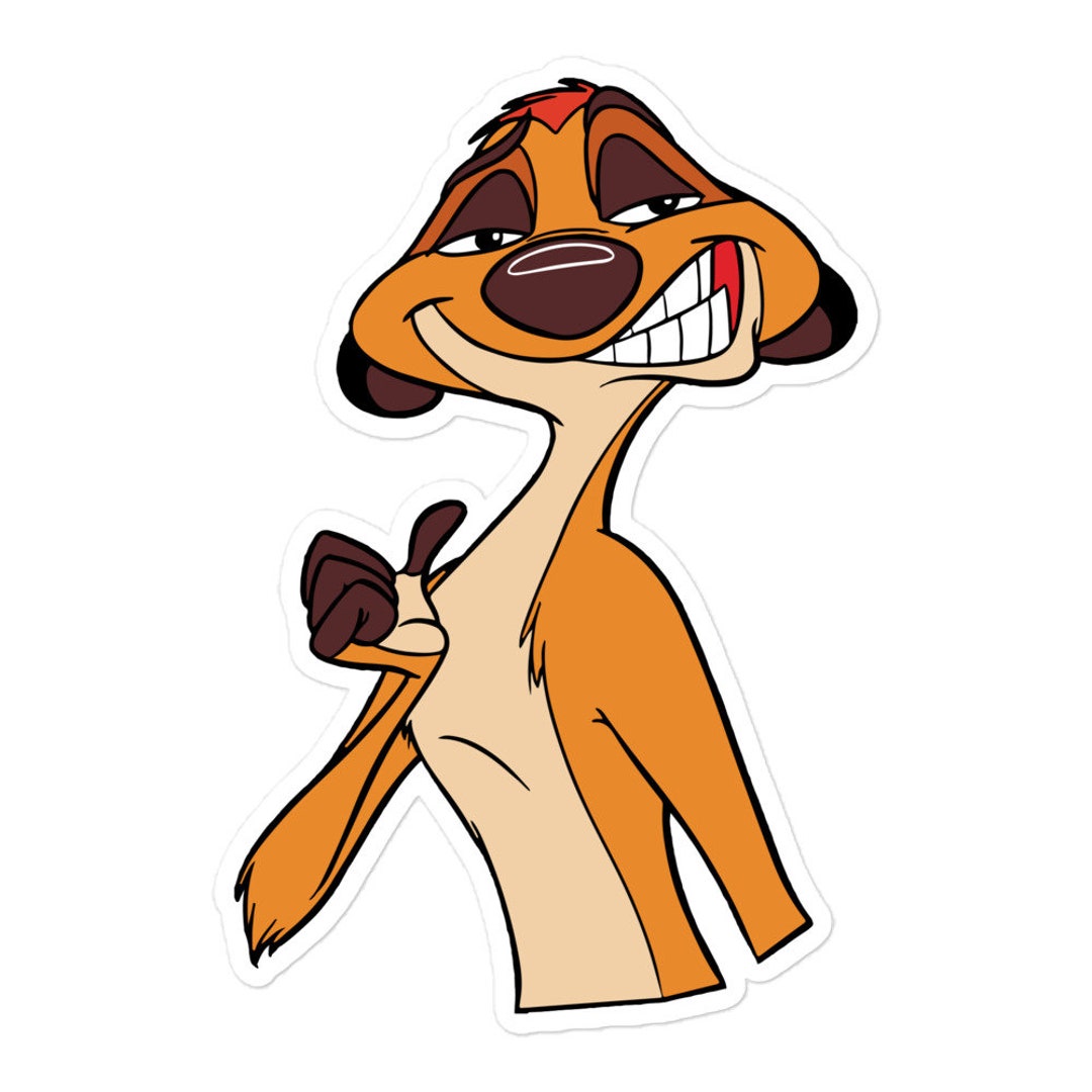 Timon From the Lion King Sticker - Etsy