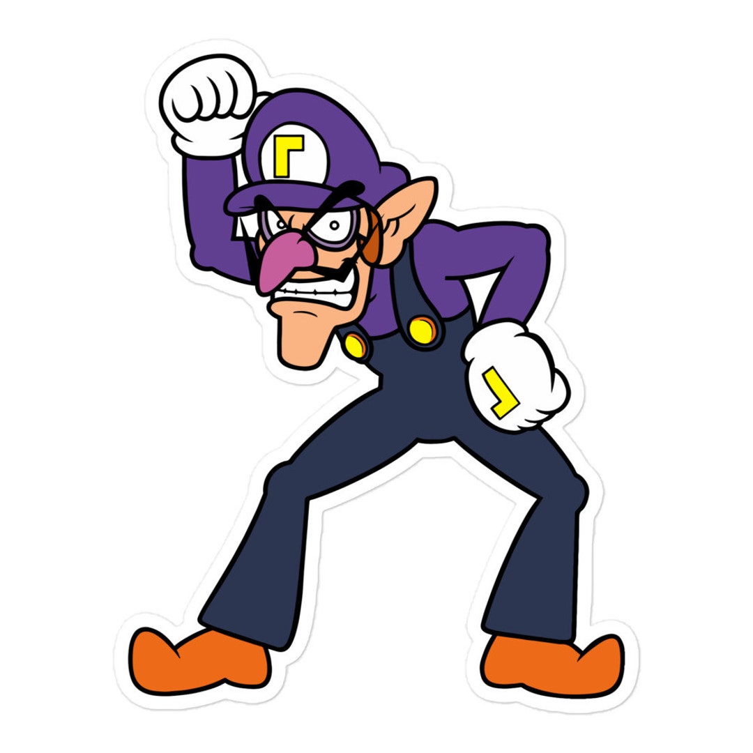 Waluigi From Super Mario Sticker - Etsy