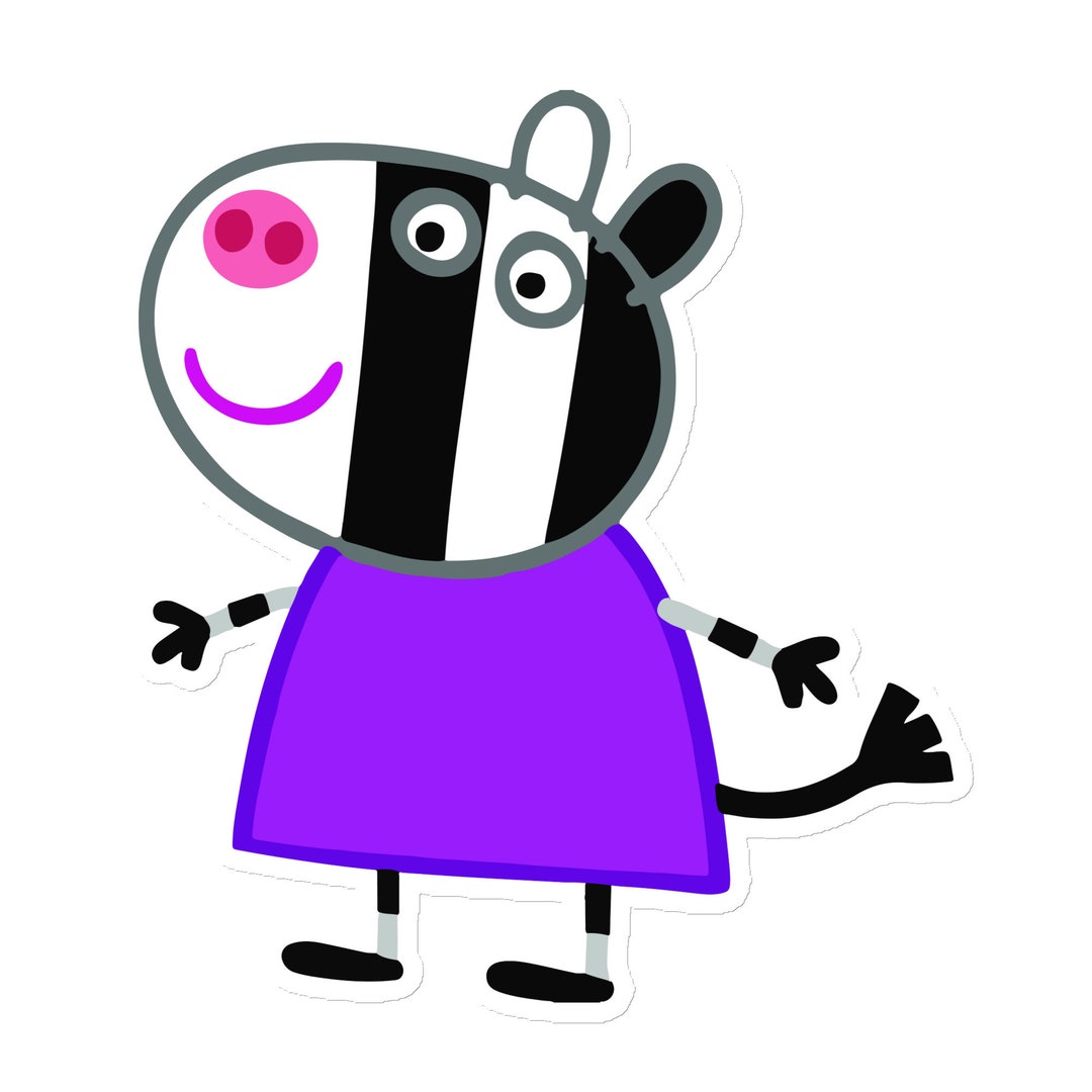 Zuzu Zebra From Peppa Pig Show Magnet - Etsy