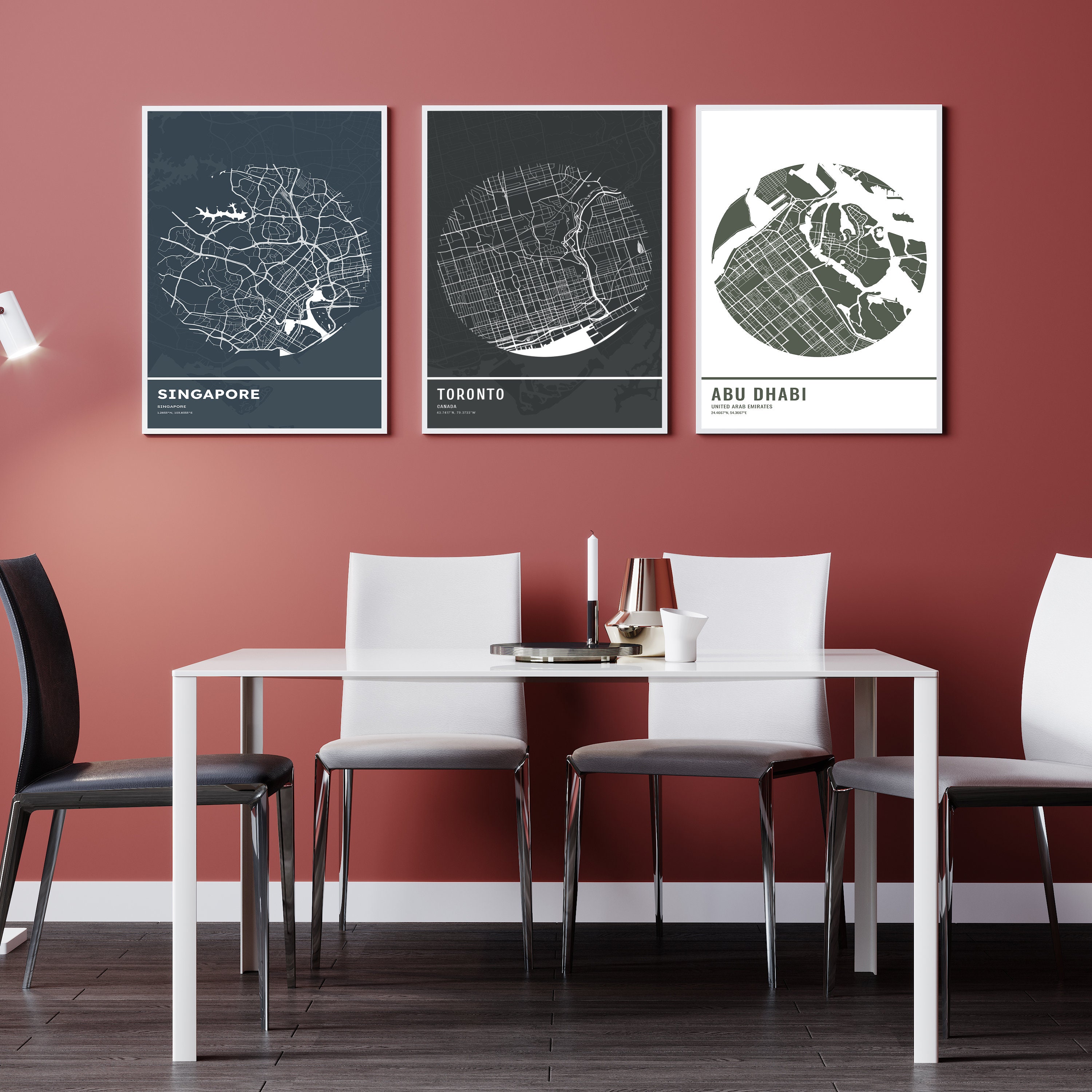 Digital Download Custom City Map Posters Aesthetic Home Decorations ...