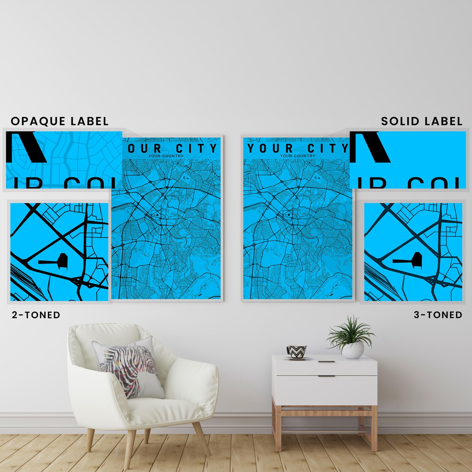 Digital Download Custom City Map Posters Aesthetic Home Decorations ...