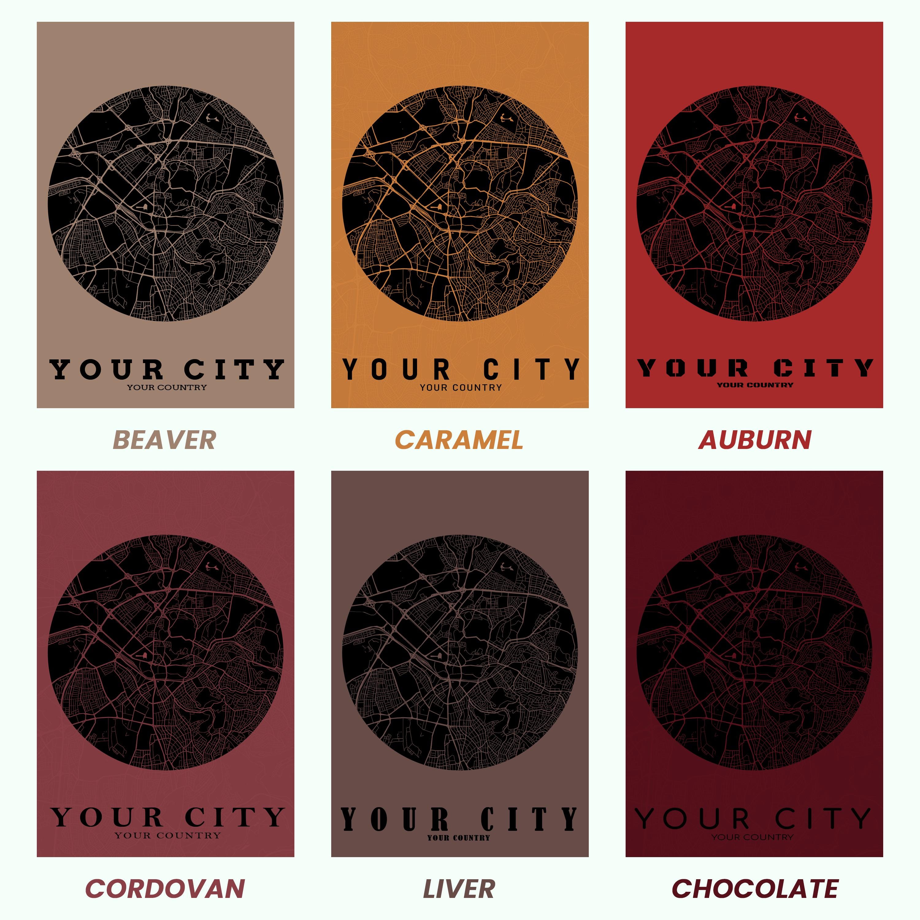 Digital Download Custom City Map Posters Aesthetic Home Decorations ...