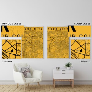 Digital Download Custom City Map Posters | Personalized Any Location ...