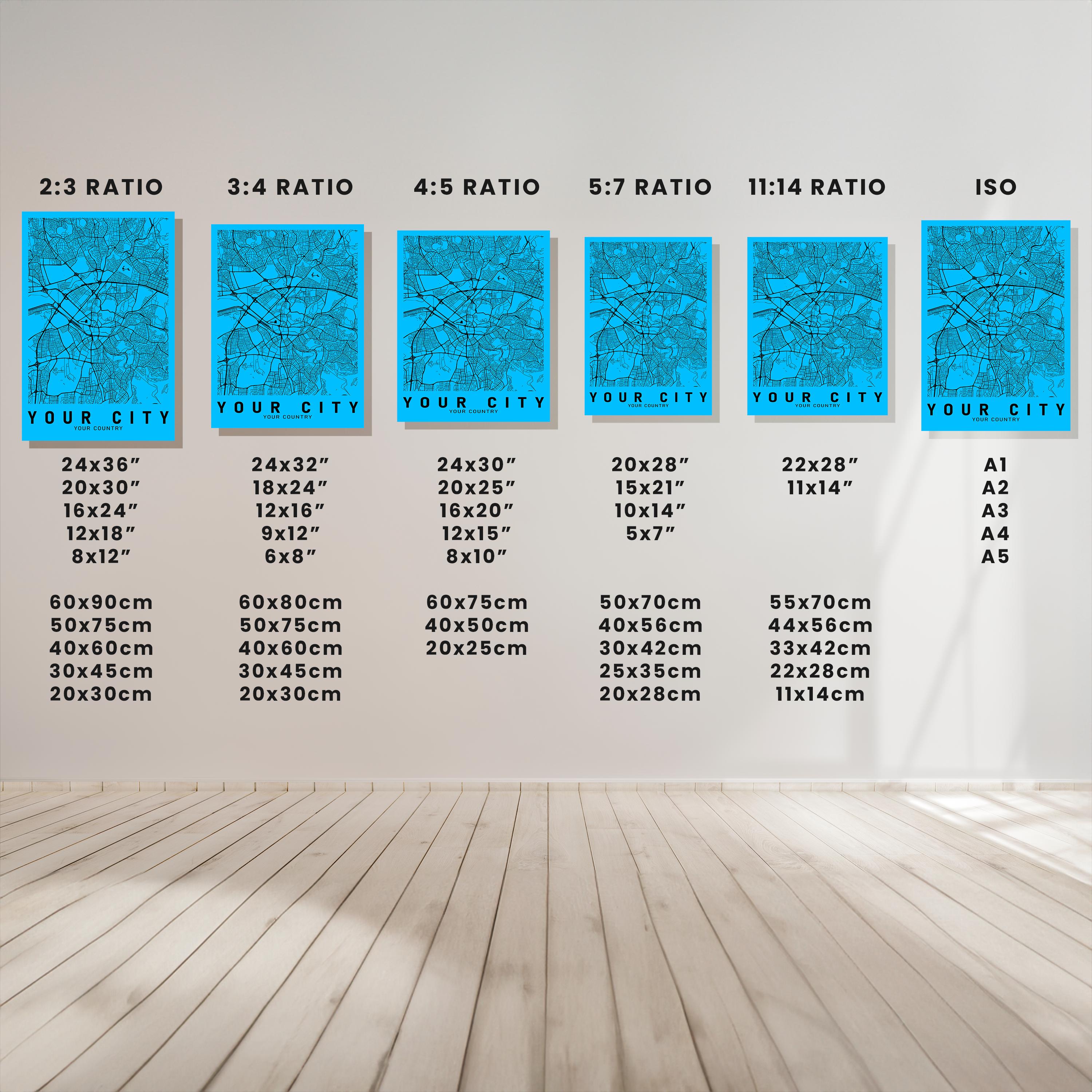 Digital Download Custom City Map Posters Aesthetic Home Decorations ...