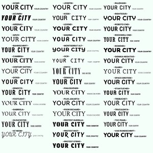 Digital Download Custom City Map Posters | Personalized Any Location ...