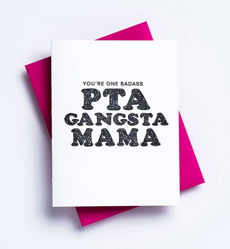 PTA Mom Card Funny Mother's Day Card for Friend Mothers Day Gift for ...