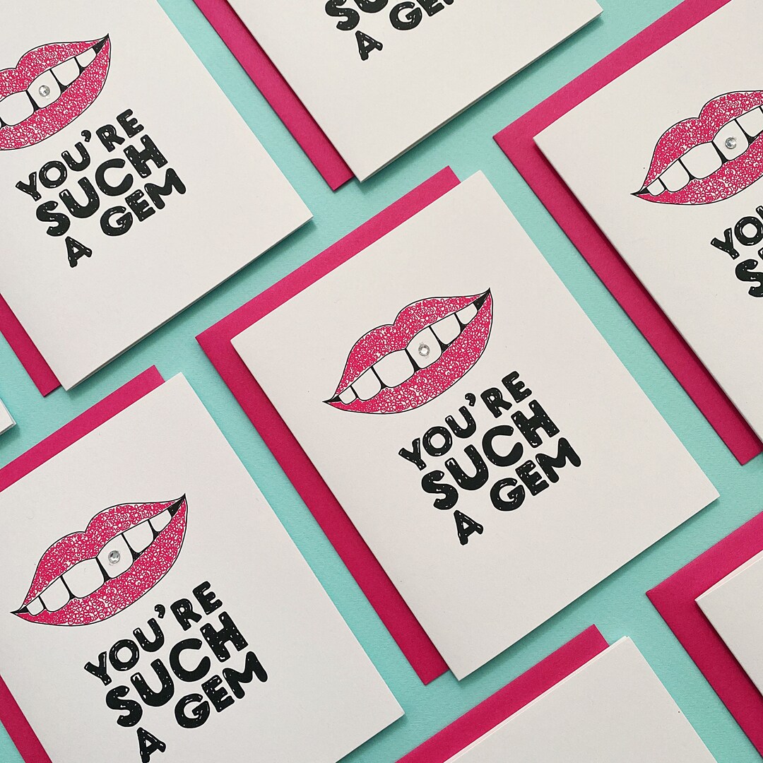 You're Such A Gem-card for Her-card for Girlfriend-card for Best Friend ...