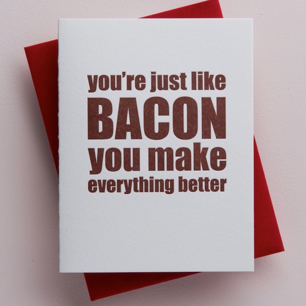 Bacon Birthday Card - Etsy