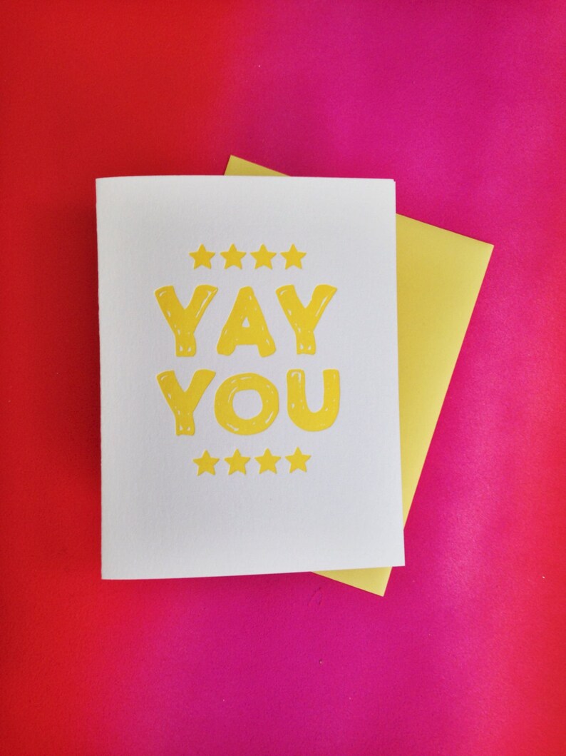 Yay You Card Congratulations Gift New Job Card Job Promotion Card ...