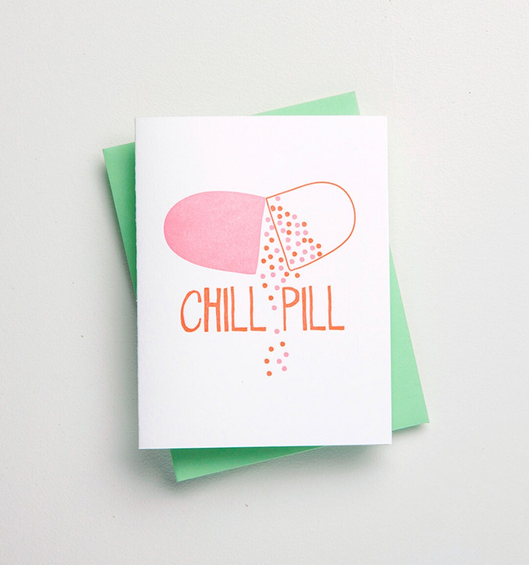 Chill Pill Card Stress Relief Gift Thinking of You Card Sarcastic Cards ...