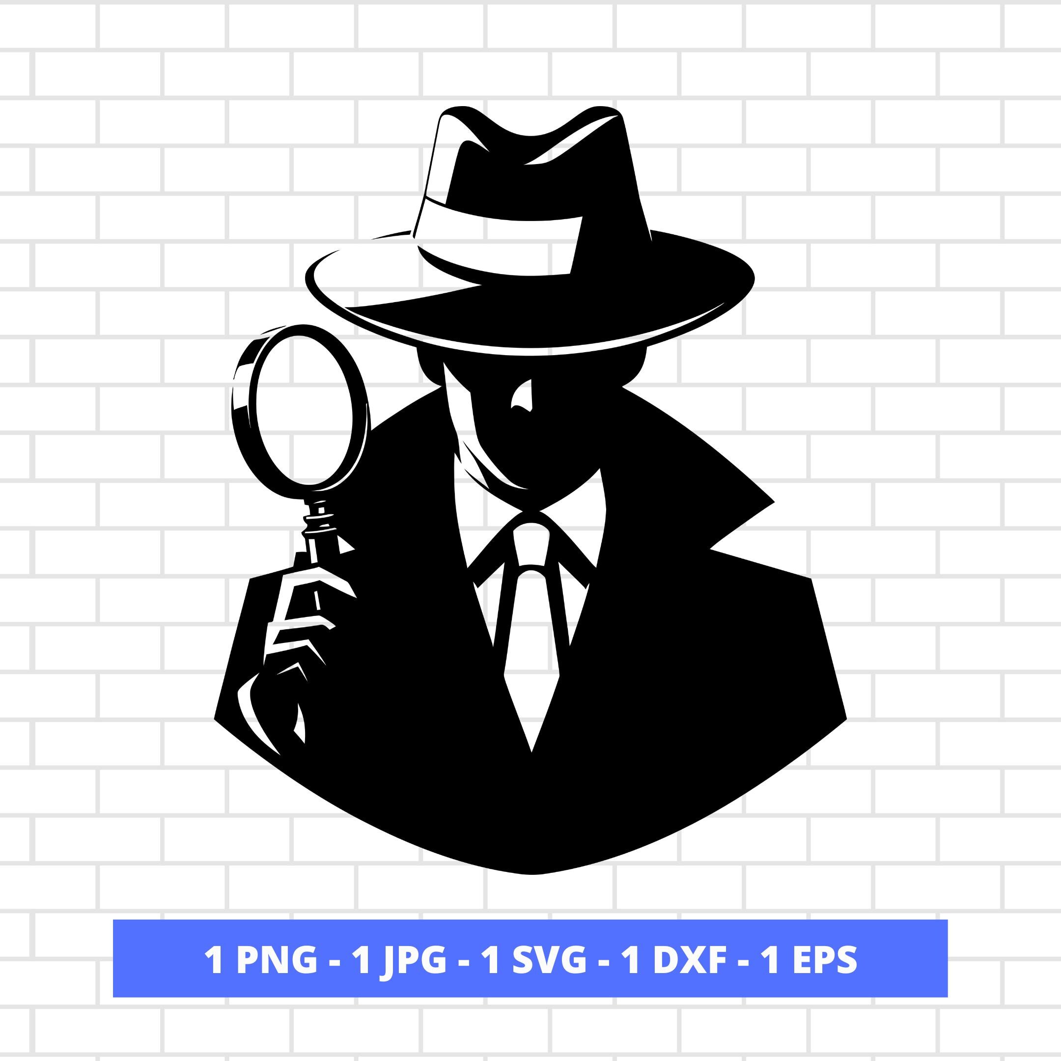 Detective SVG, PNG - Etsy
