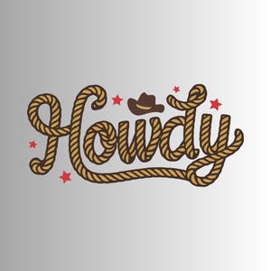 Howdy SVG, PNG - Etsy
