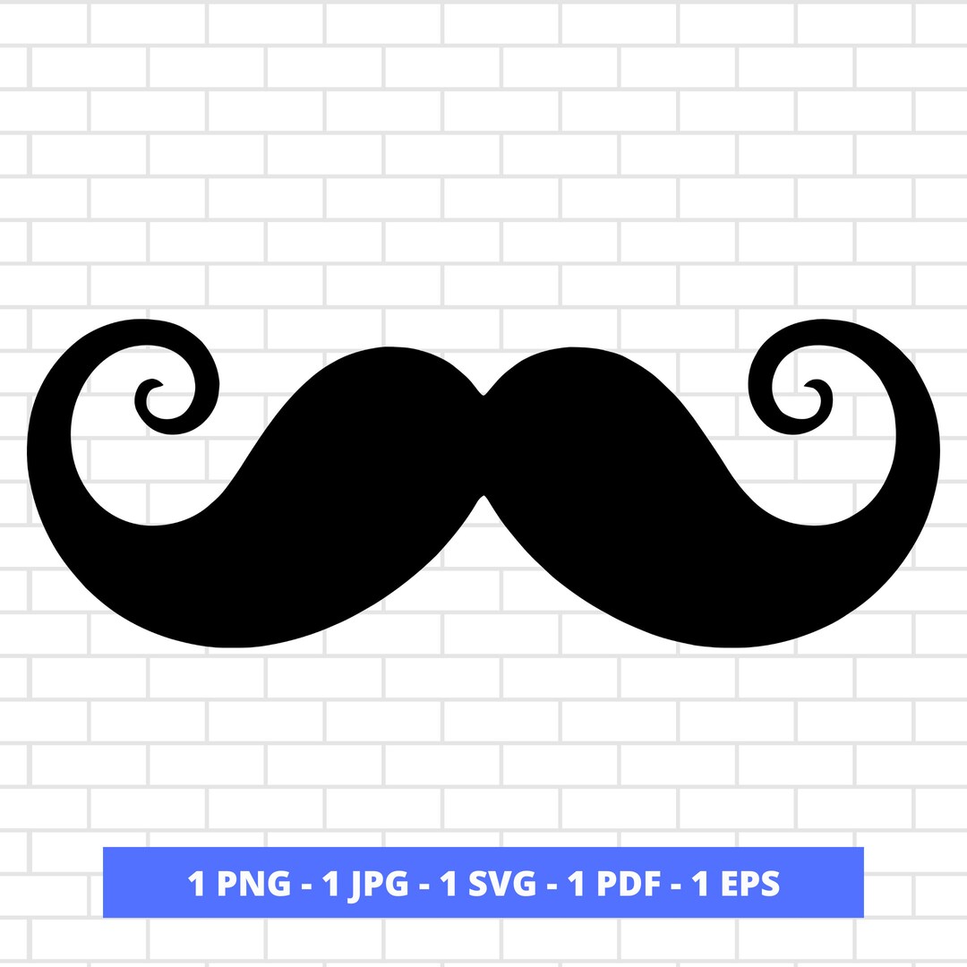 Mustache SVG, PNG - Etsy