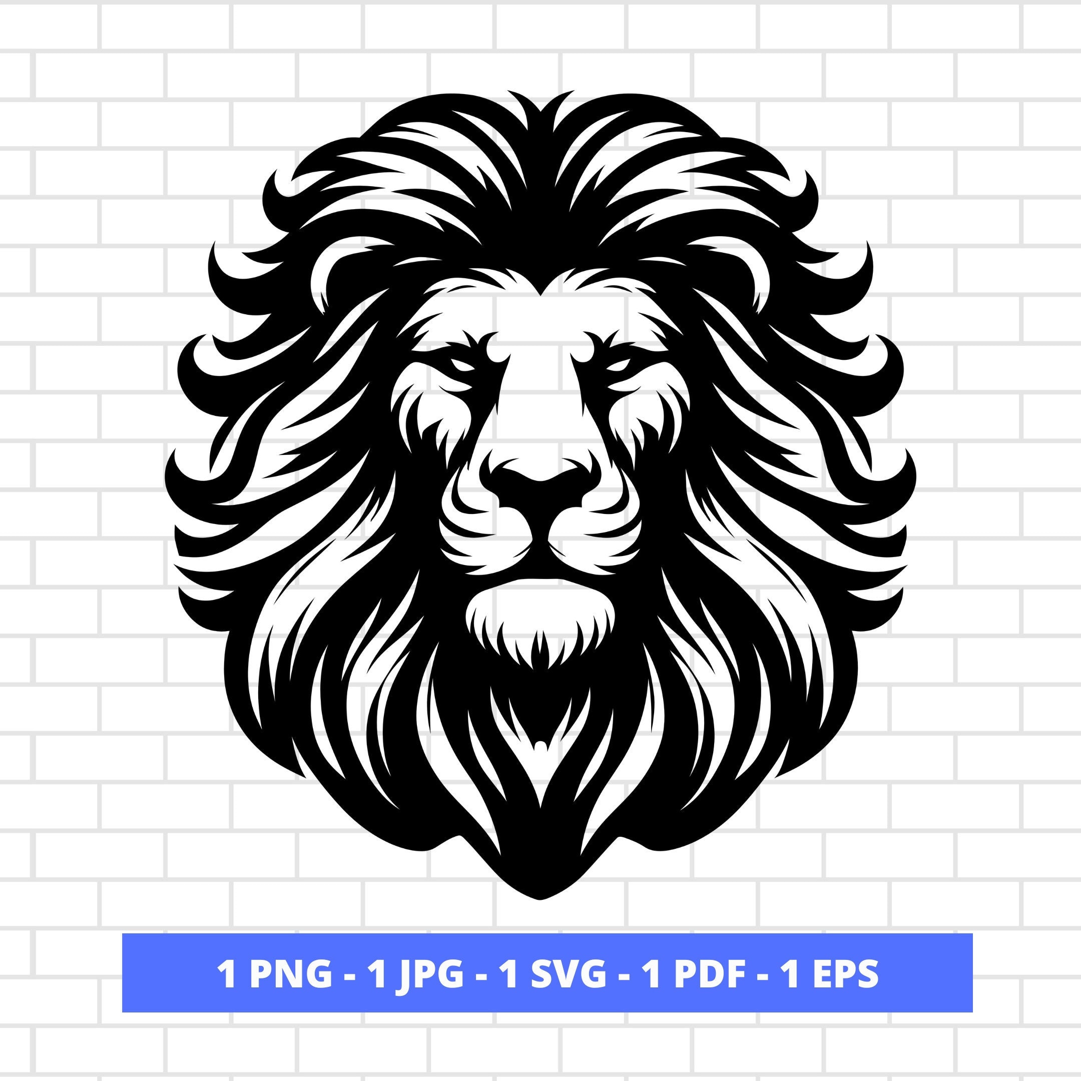 Lion Head SVG, PNG - Etsy