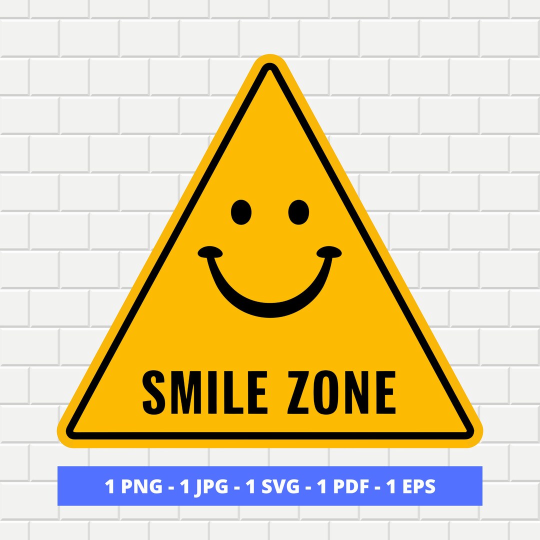 Smiley Face PNG, SVG Smile Zone - Etsy