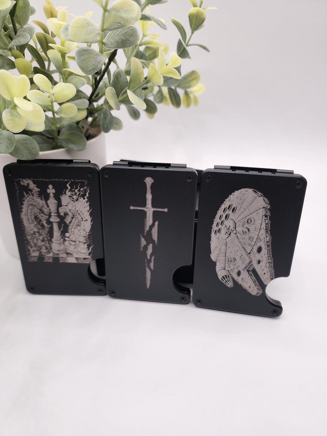 Wallet, Custom Laser Etched Minimalist RFID Metal Wallet - Etsy