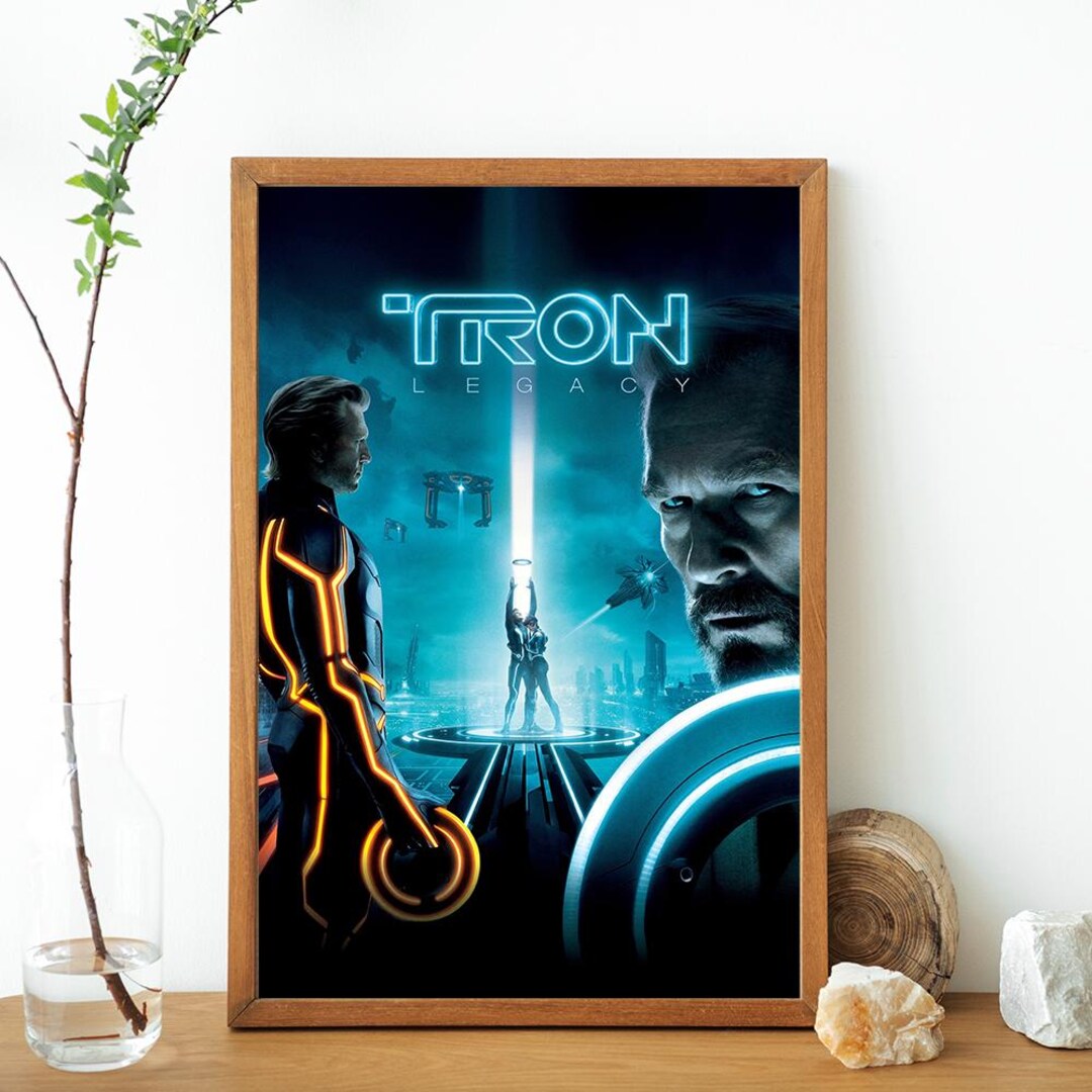 TRON Legacy Movie Poster, Quality Canvas Print, Poster Gift, Wall Art ...