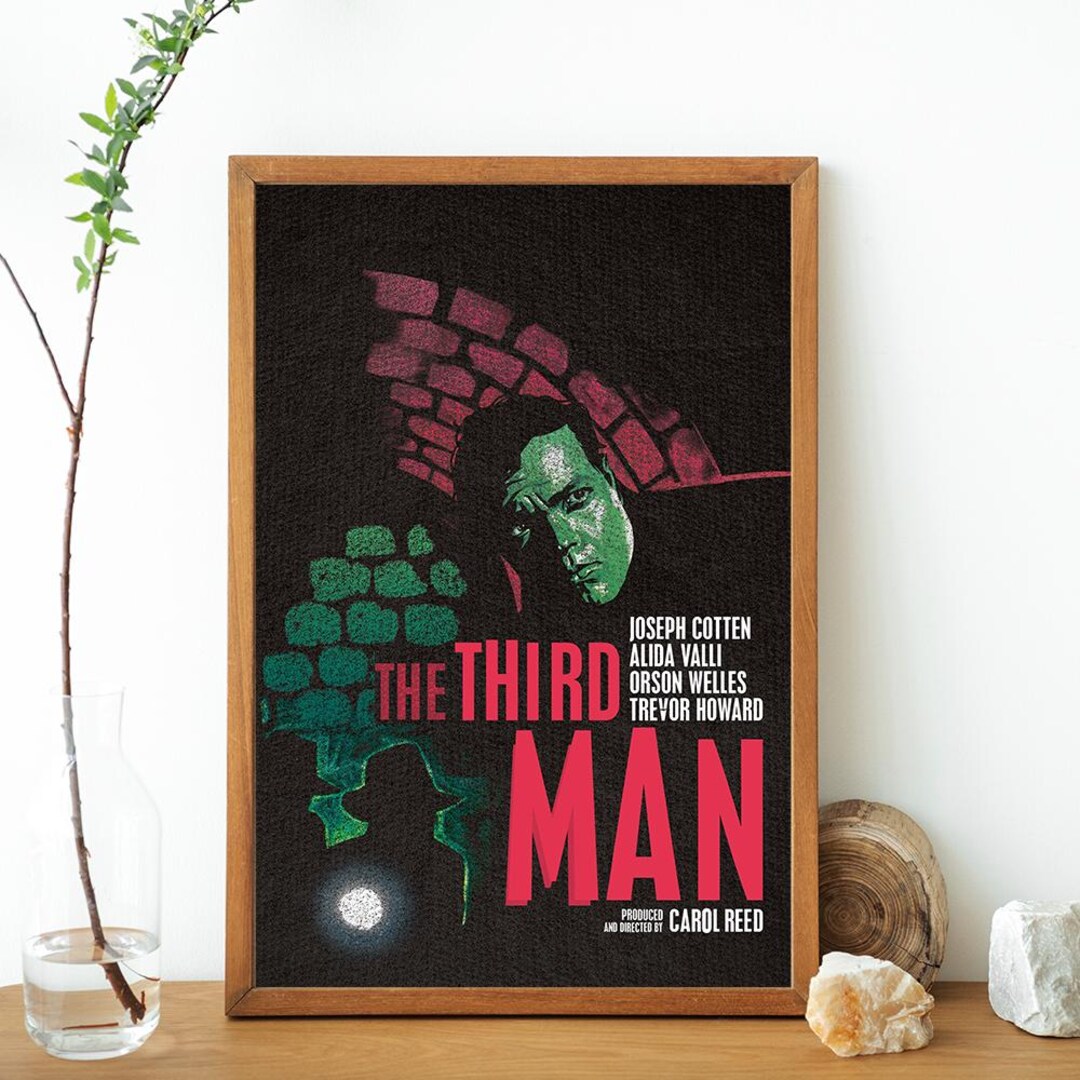 The Third Man Movie Poster, Quality Canvas Print, Poster Gift, Wall Art ...