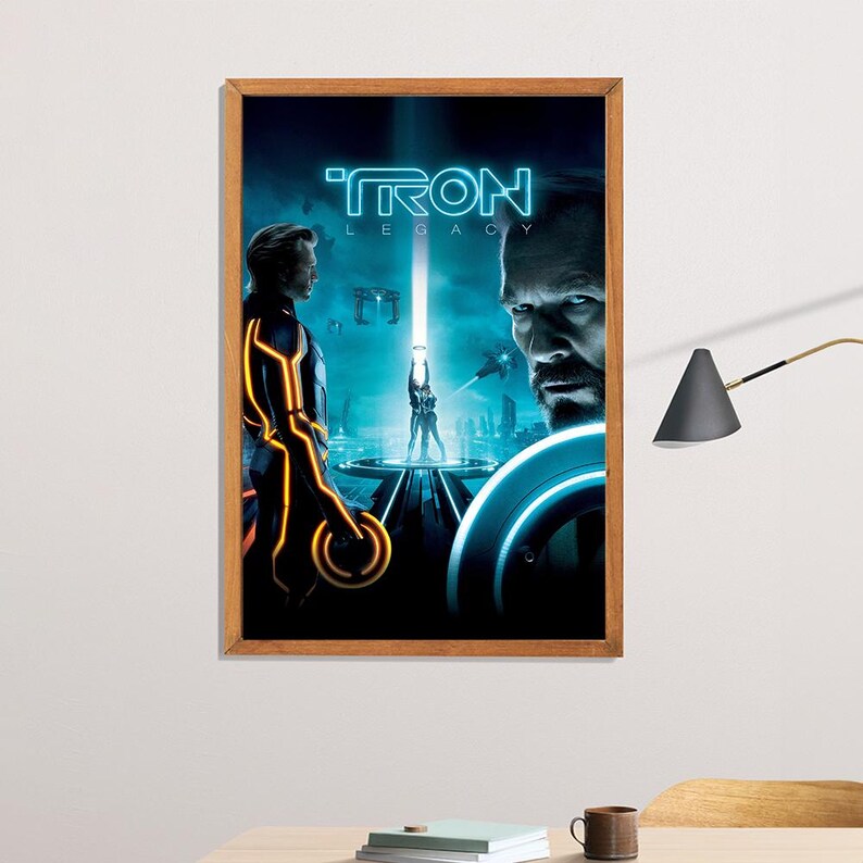 TRON Legacy Movie Poster, Quality Canvas Print, Poster Gift, Wall Art ...