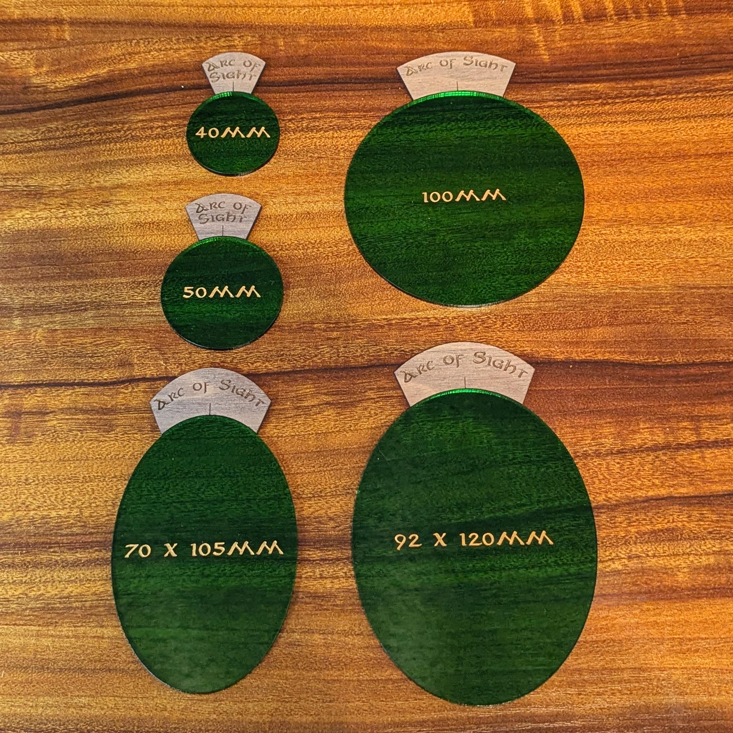 MESBG Arc of Sight Template Set - Etsy