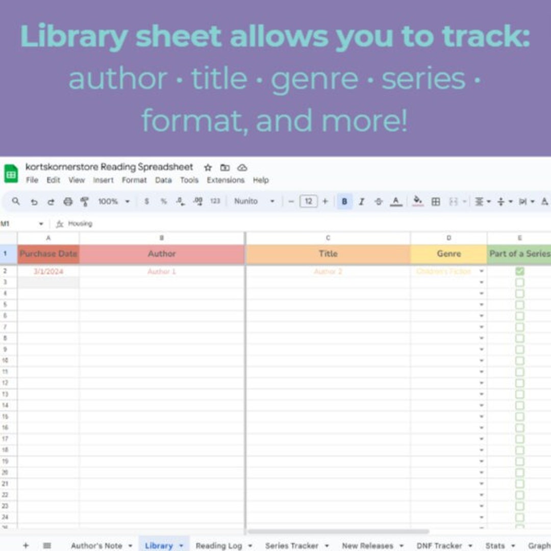 Digital Reading Spreadsheet Reading Log Book Tracker Book Review ...