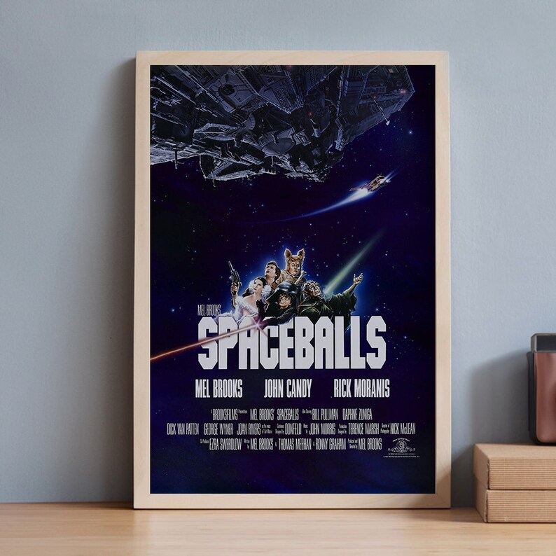 Spaceballs Movie Poster, Retro Poster, Wall Art, Home Decor, Canvas ...