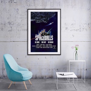 Spaceballs Movie Poster, Retro Poster, Wall Art, Home Decor, Canvas ...