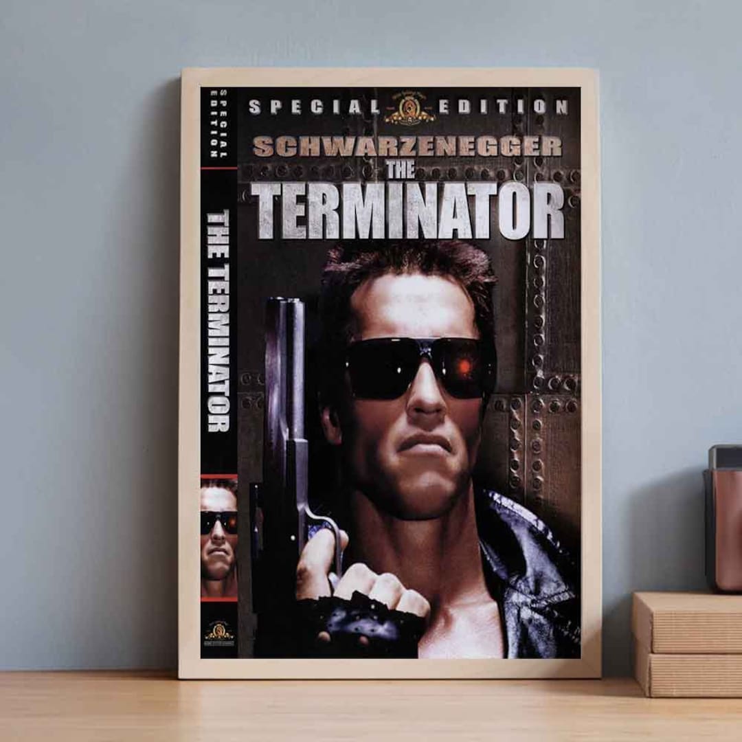 The Terminator Movie Poster , Retro Poster, Wall Art, Home Decor ...