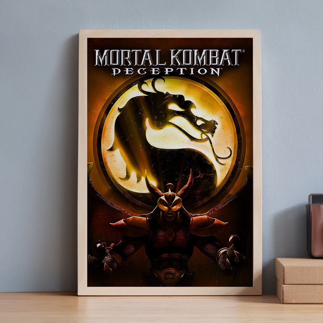 Mortal Kombat Deception Cover Art Gaming Poster Dragon Scorpion Sub ...
