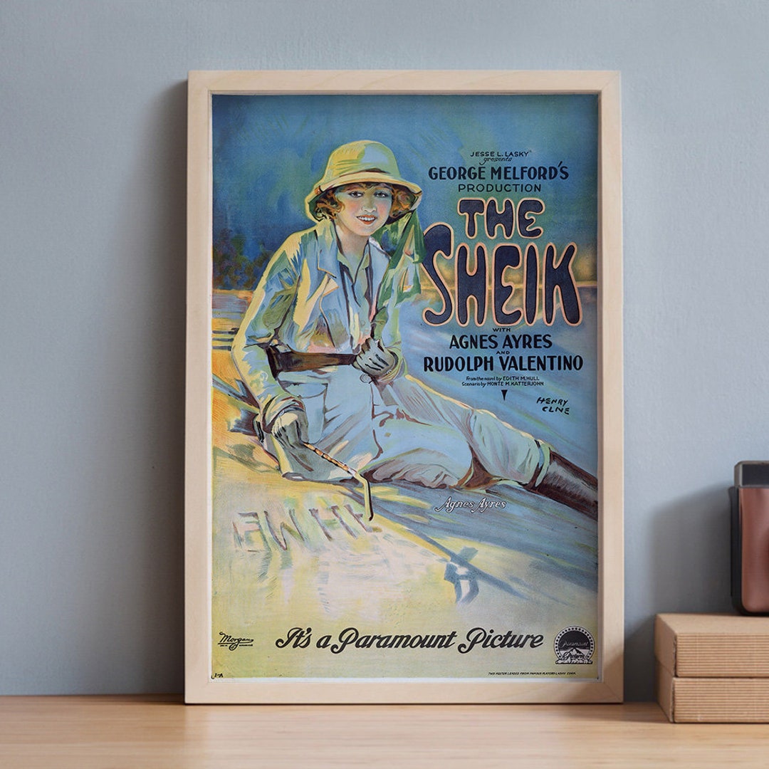 The Sheik film Poster, High Quality Canvas Art Printing, Unique Home ...