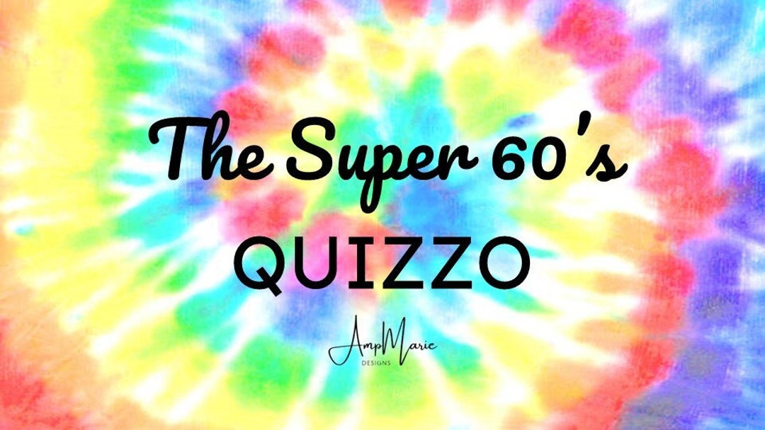 The Super 60's QUIZZO Trivia Powerpoint Game - Etsy