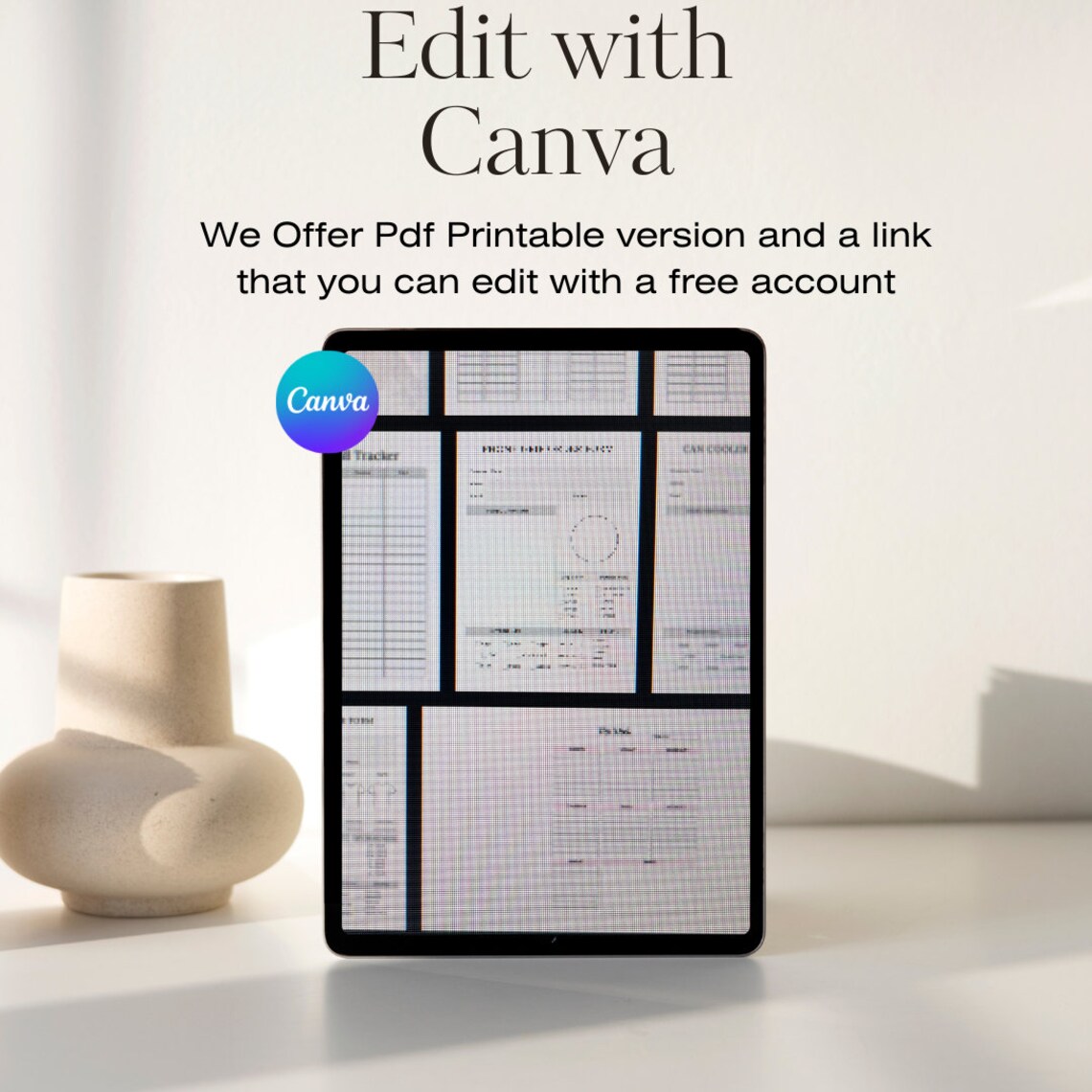 Editable ADHD Checklist Printable Planner Canva Template ADHD Digital ...