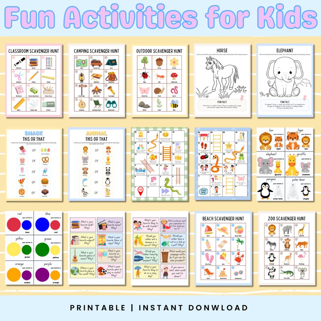 Preschool Pre-kindergarten Learning Bundle Printable Activity ...