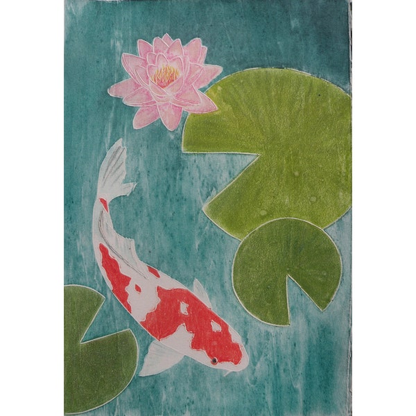 Fish Woodblock Print - Etsy