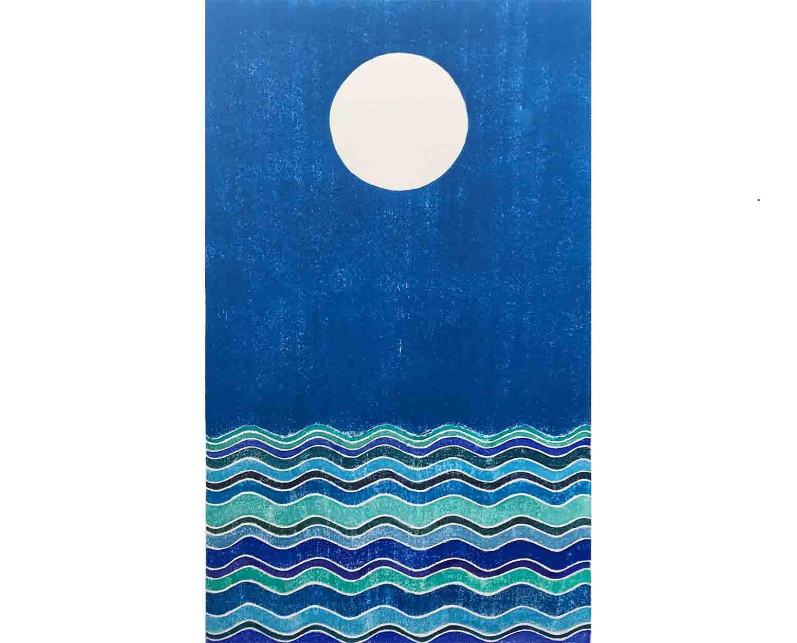 Original Woodblock Print White Line Woodblock Print - Etsy