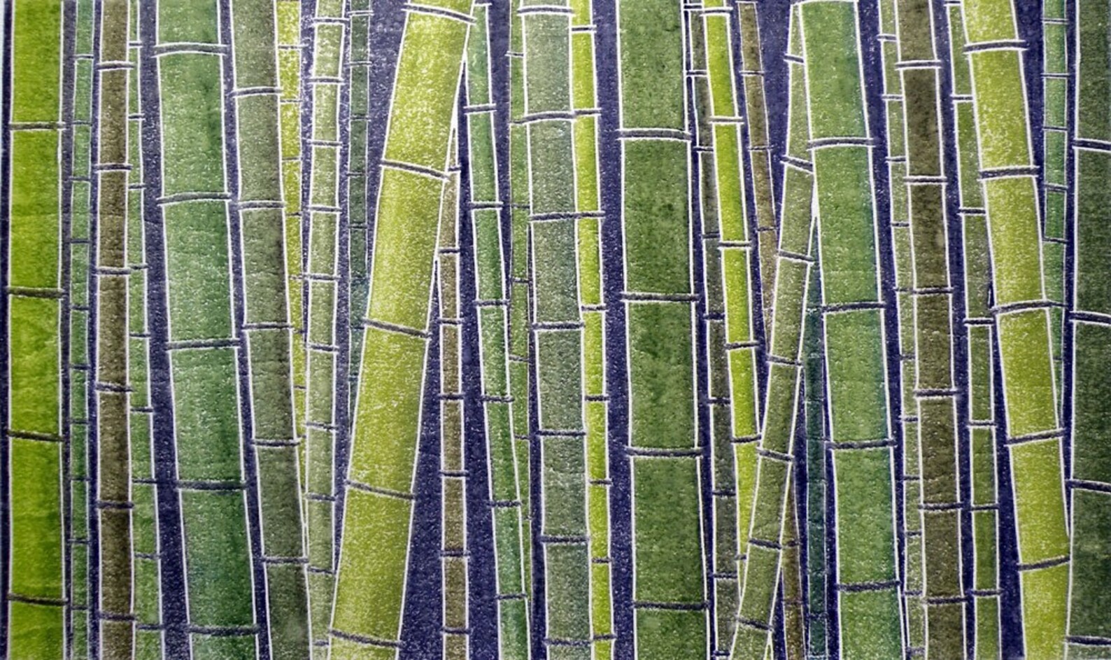 Bamboo Forest II Woodblock Print - Etsy