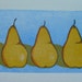 Three Pears Original Woodblock Print - Etsy