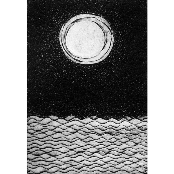 Moon Etching - Etsy